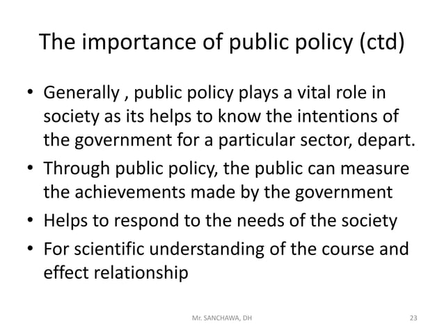 PUBLIC POLICY: AN INTRODUCTION | PPTX | Political Issues & policy ...