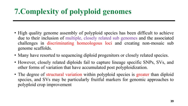 Role of Pangenomics for crop Improvement | PPTX | Genetics | Science