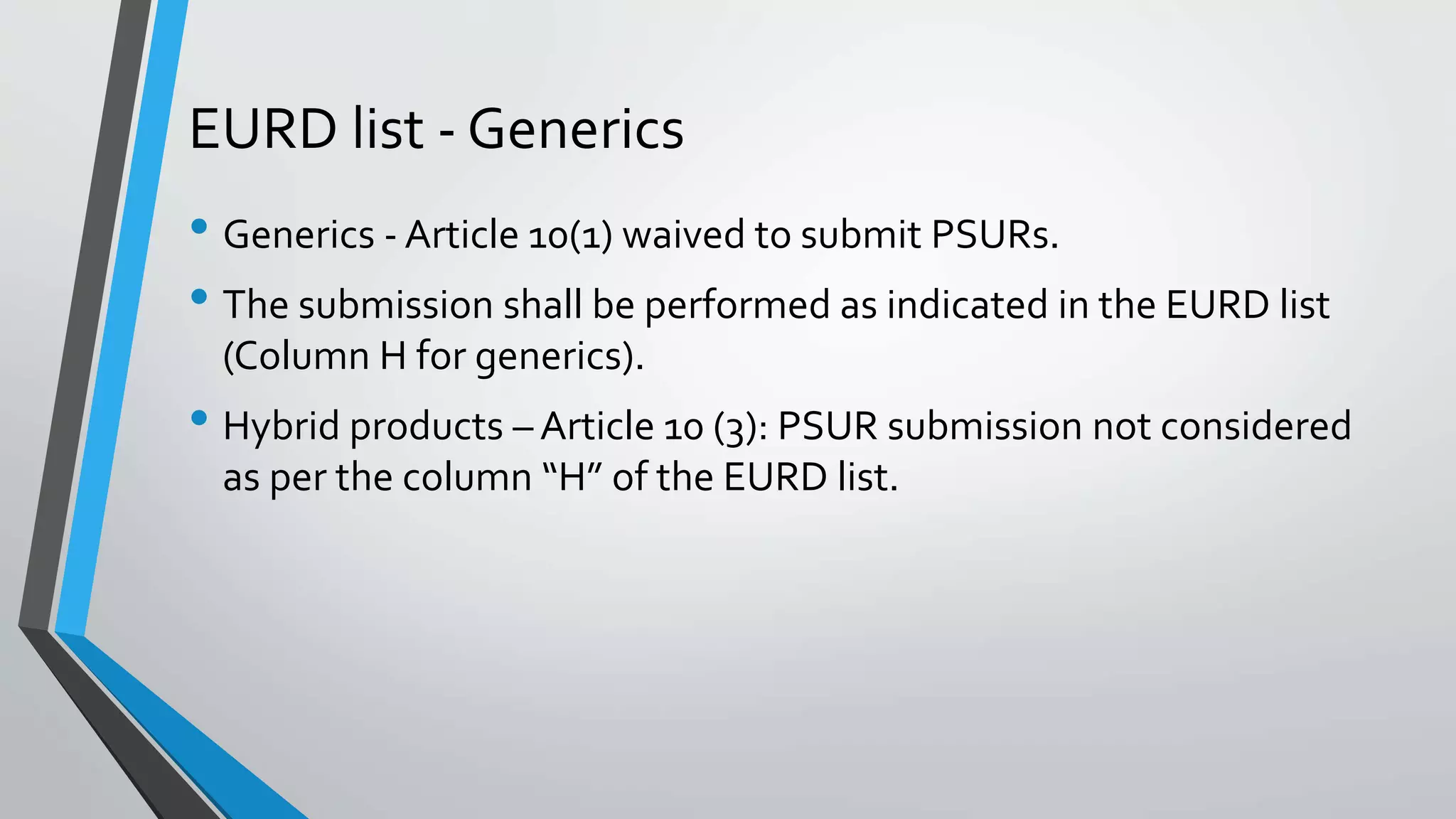 Periodic Safety Update Report (PSUR) | PPTX