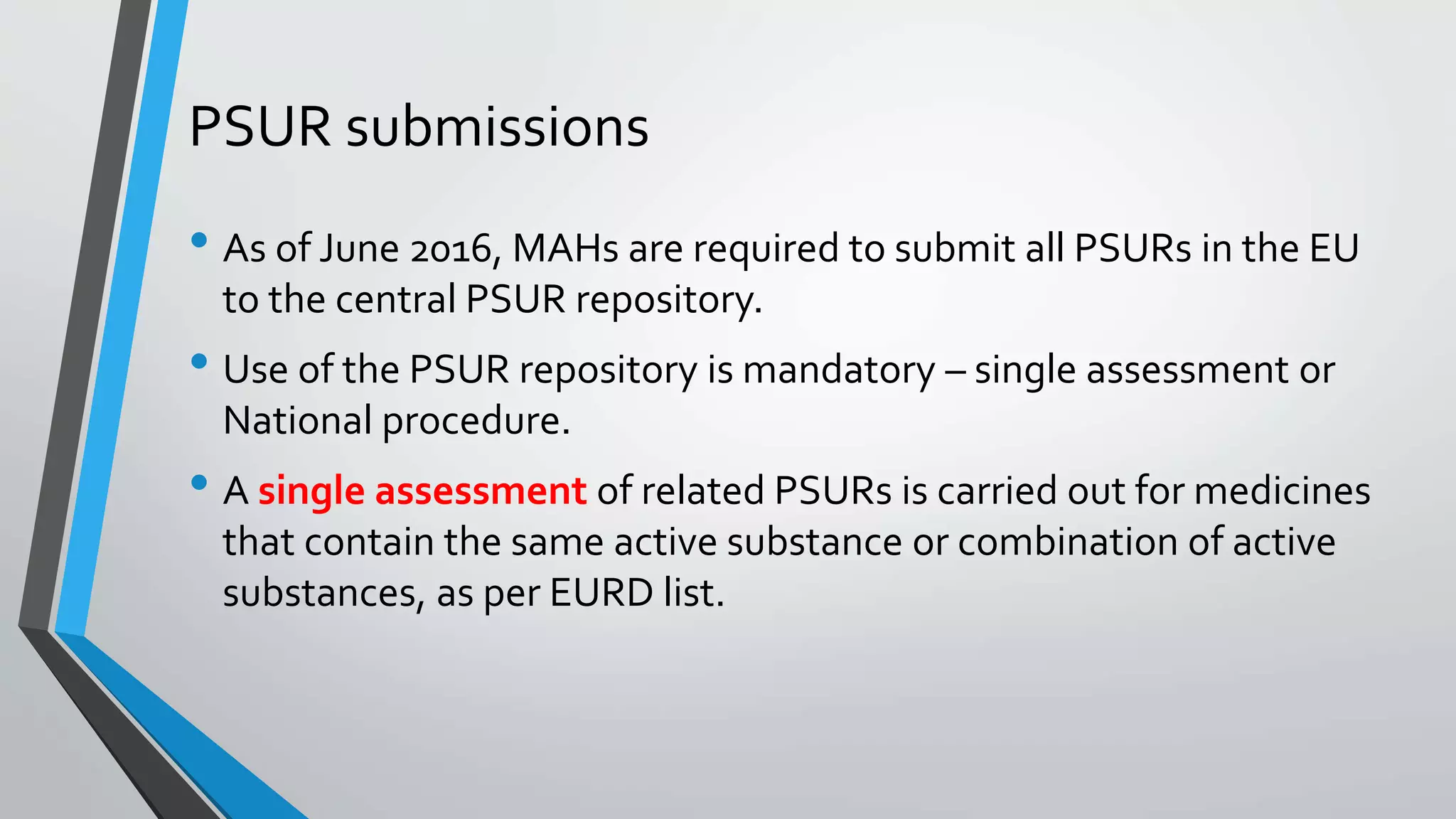 Periodic Safety Update Report (PSUR) | PPTX