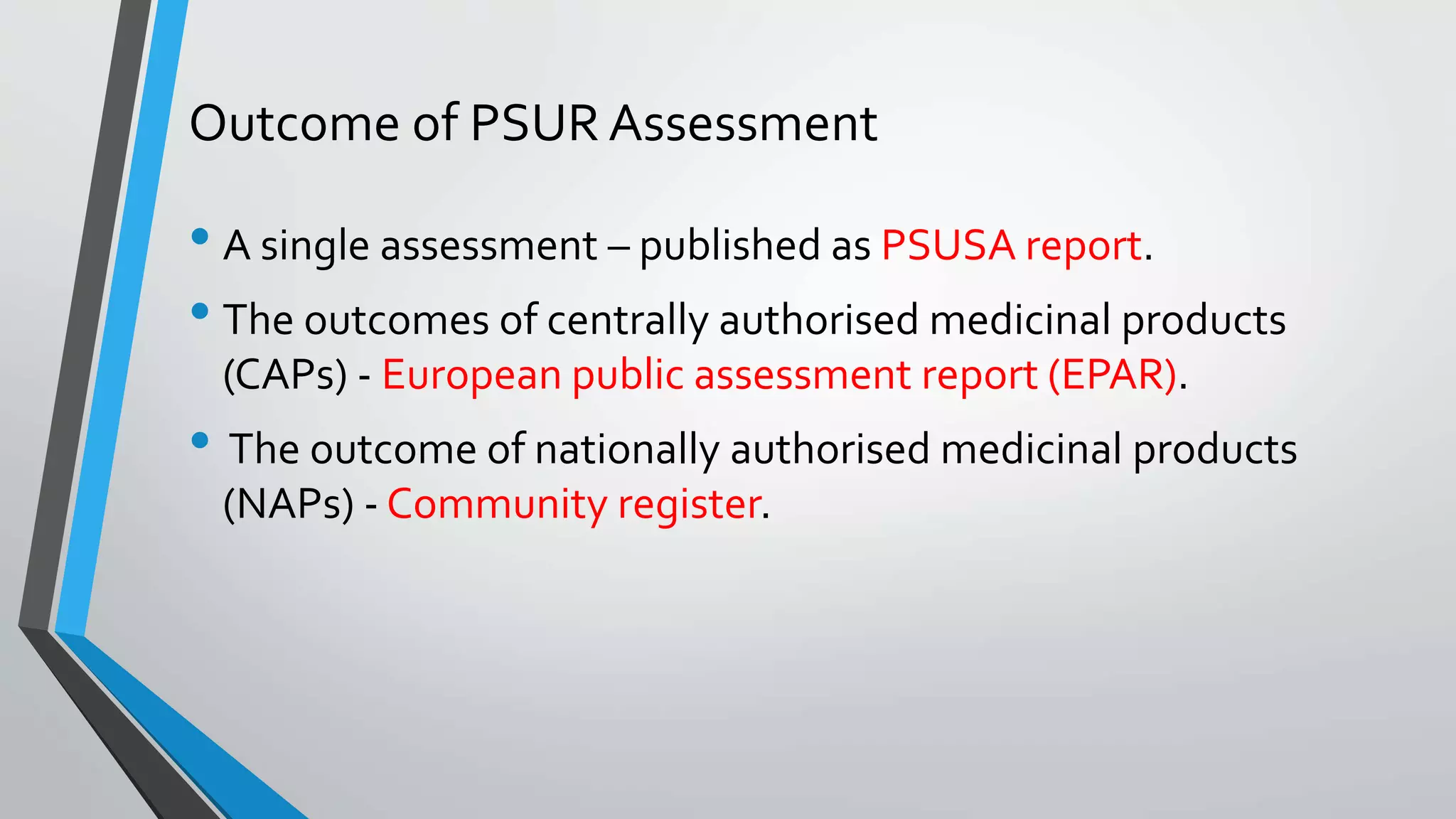 Periodic Safety Update Report (PSUR) | PPTX