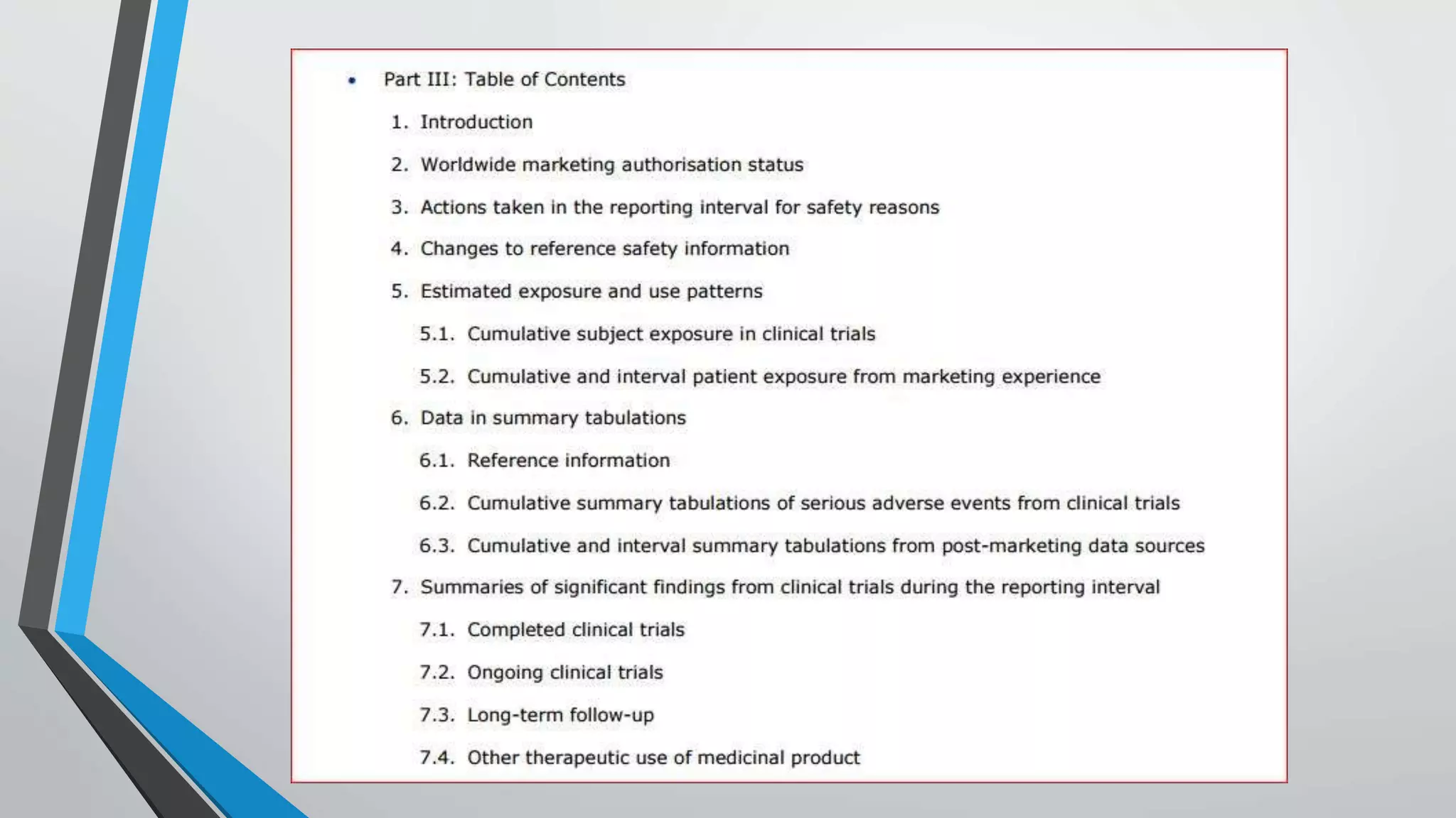 Periodic Safety Update Report (PSUR) | PPTX