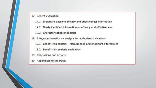 Periodic Safety Update Report (PSUR) | PPTX | Medical Health