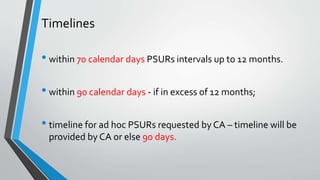 Periodic Safety Update Report (PSUR) | PPTX