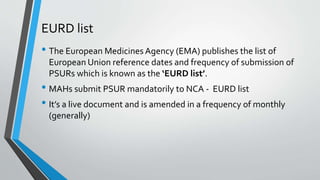 Periodic Safety Update Report (PSUR) | PPTX