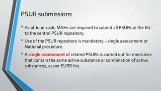 Periodic Safety Update Report (PSUR) | PPTX