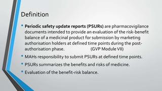 Periodic Safety Update Report (PSUR) | PPTX