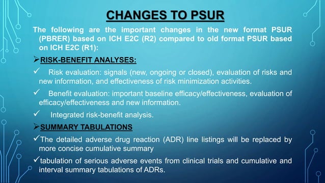 PSUR | PPTX | Pharmaceutical Industry | Industries
