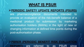 PSUR | PPTX | Pharmaceutical Industry | Industries