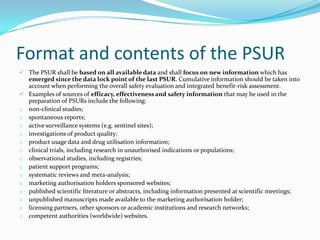 PSUR Requirements | PPTX