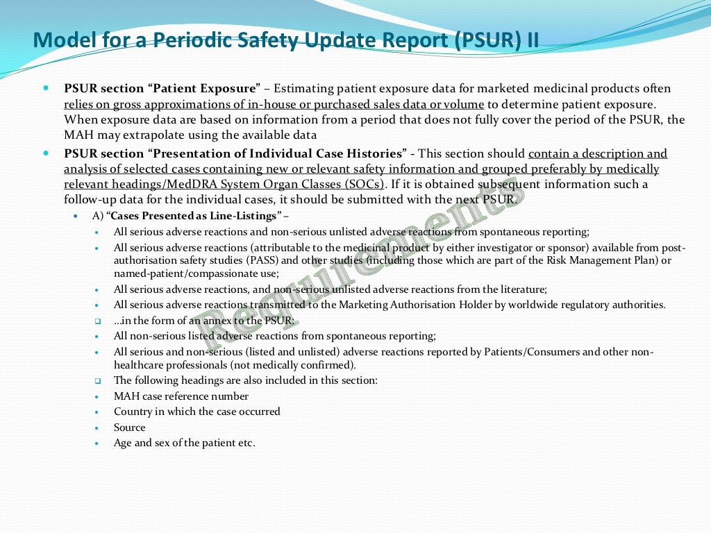 PSUR Requirements