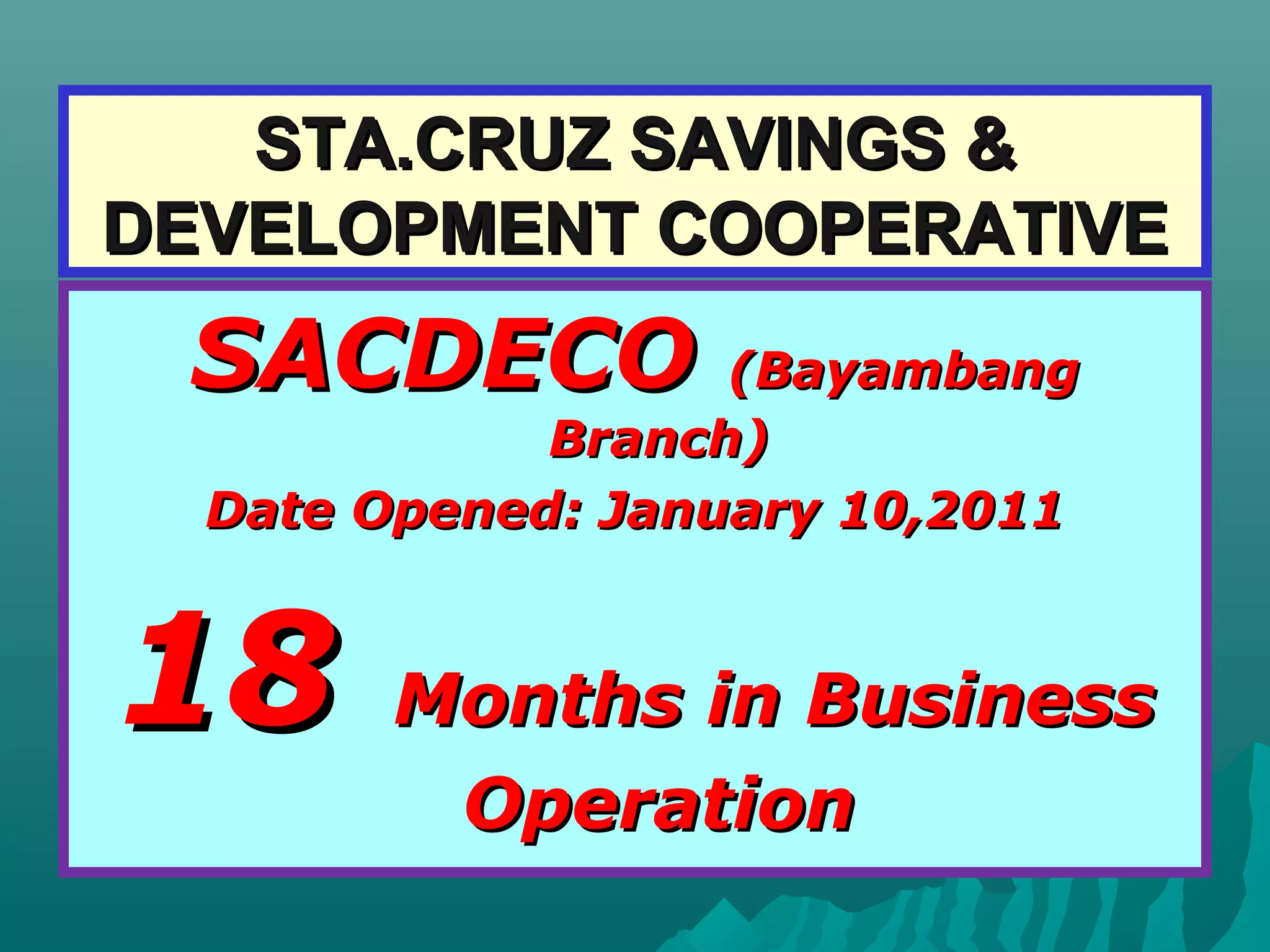PSU Visits SACDECO Bayambang Branch | PPT