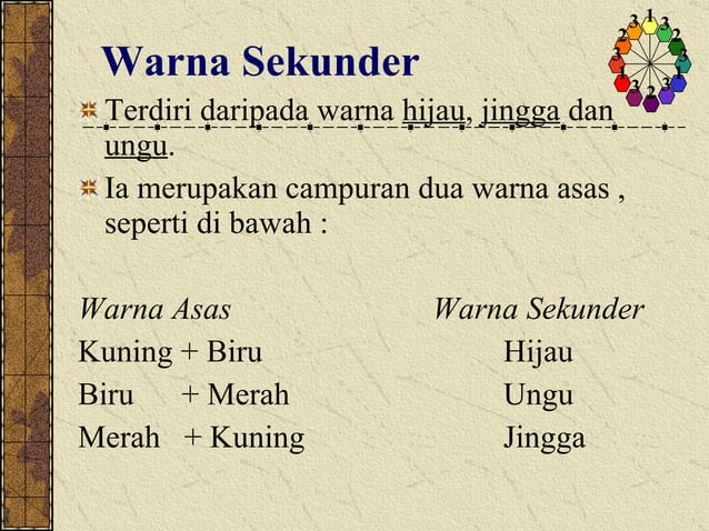 Psv asas mewarna | PPT