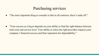 Purchasing foundations | PPTX