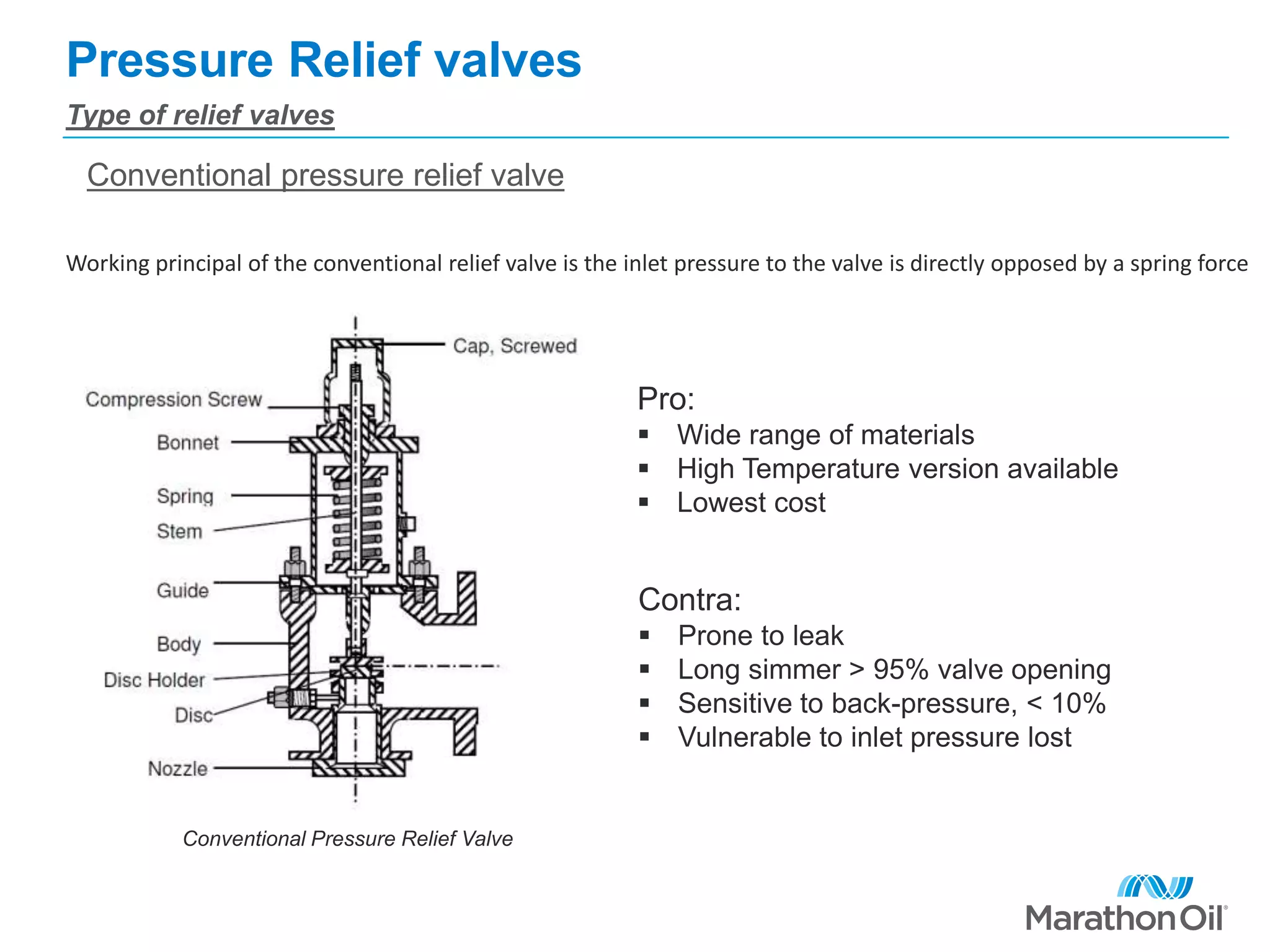 Pressure Relief valve sizing and design | PPTX