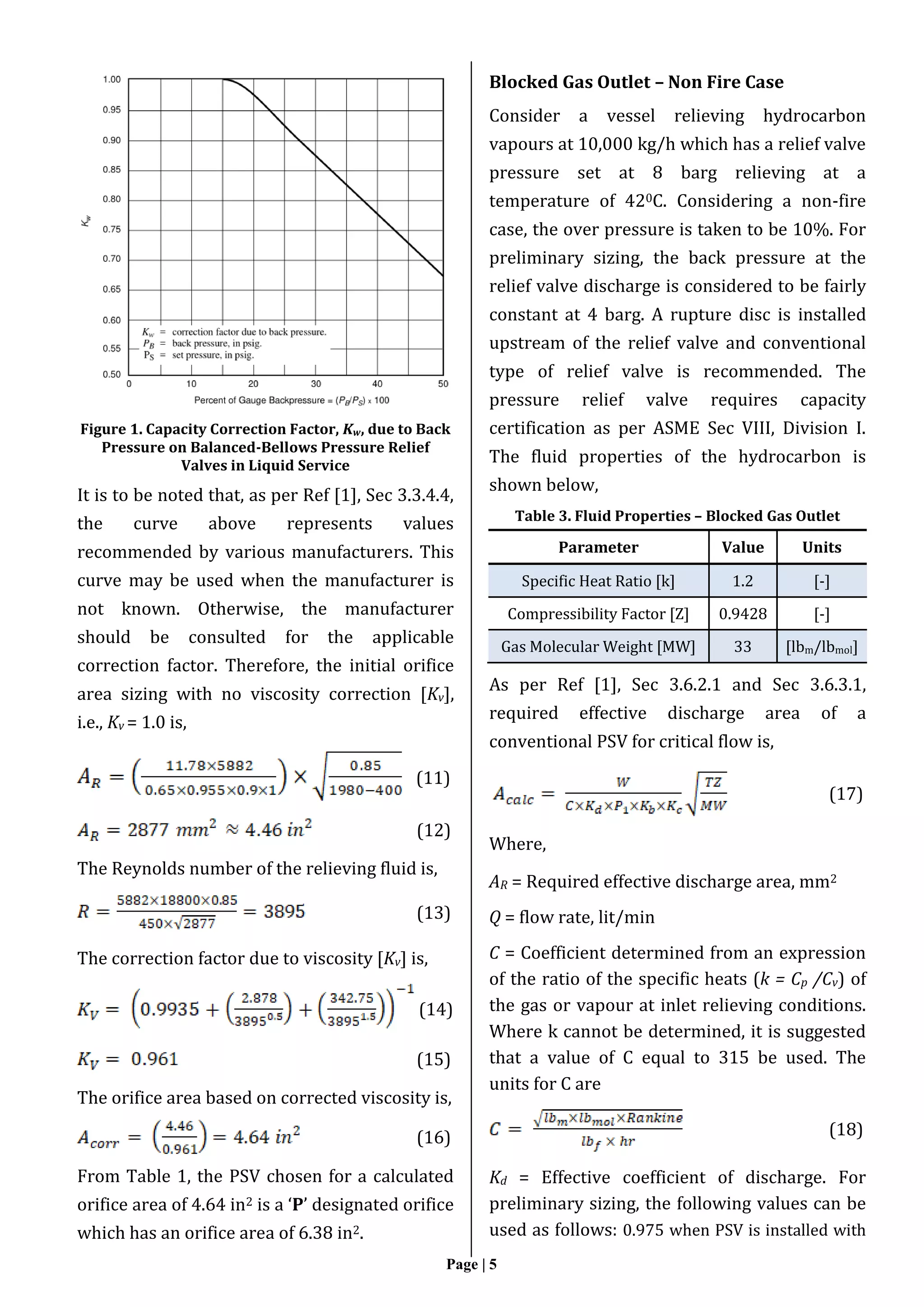 Pressure Safety Valve Sizing - API 520/521/526 | PDF