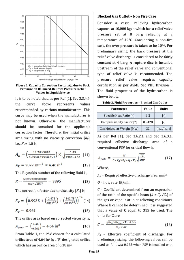Pressure Safety Valve Sizing - API 520/521/526 | PDF