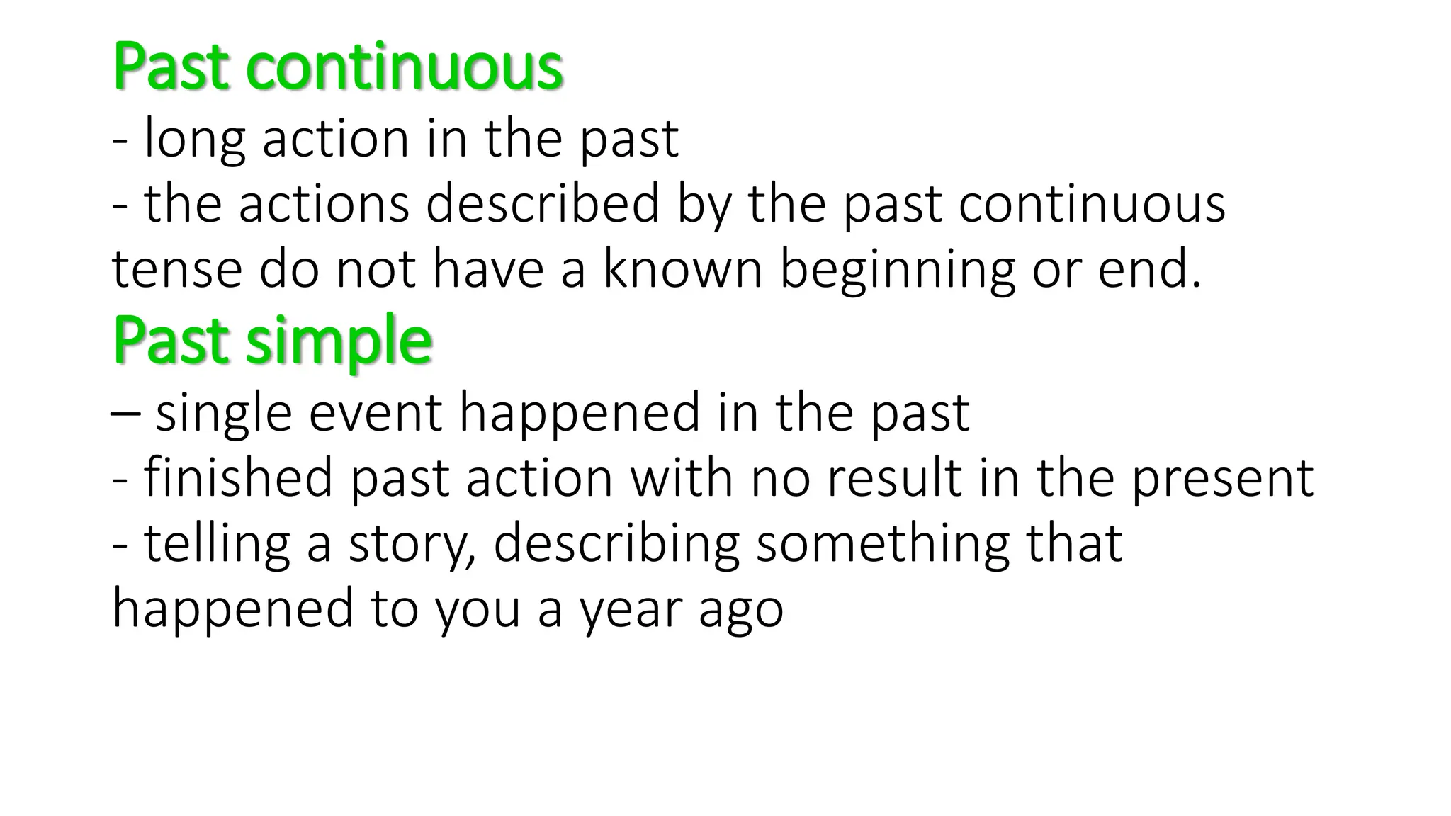 Past simple past continuous english grammar | PPT