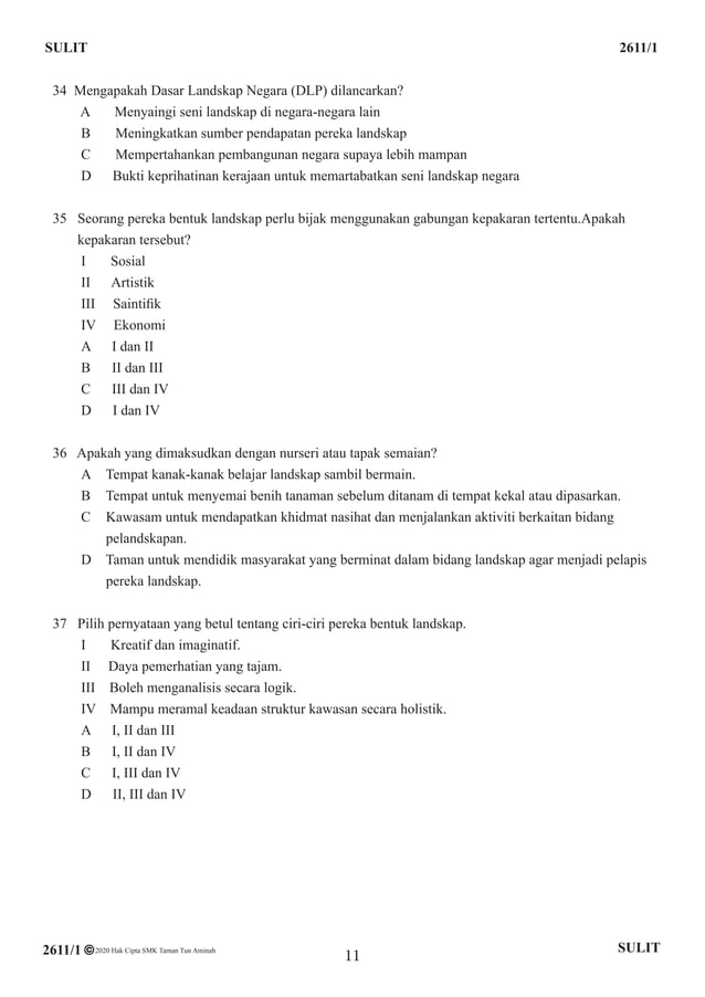 Psv ting 4 kertas 1 akhir tahun 111 | PDF