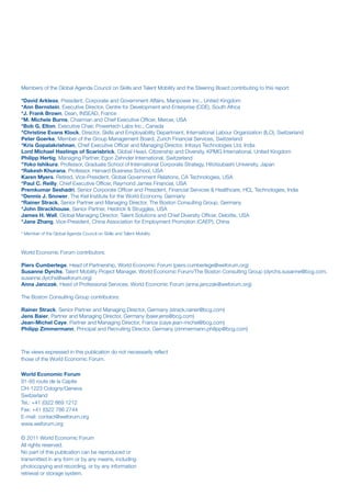 Ps wef global_talentrisk_report_2011 | PDF
