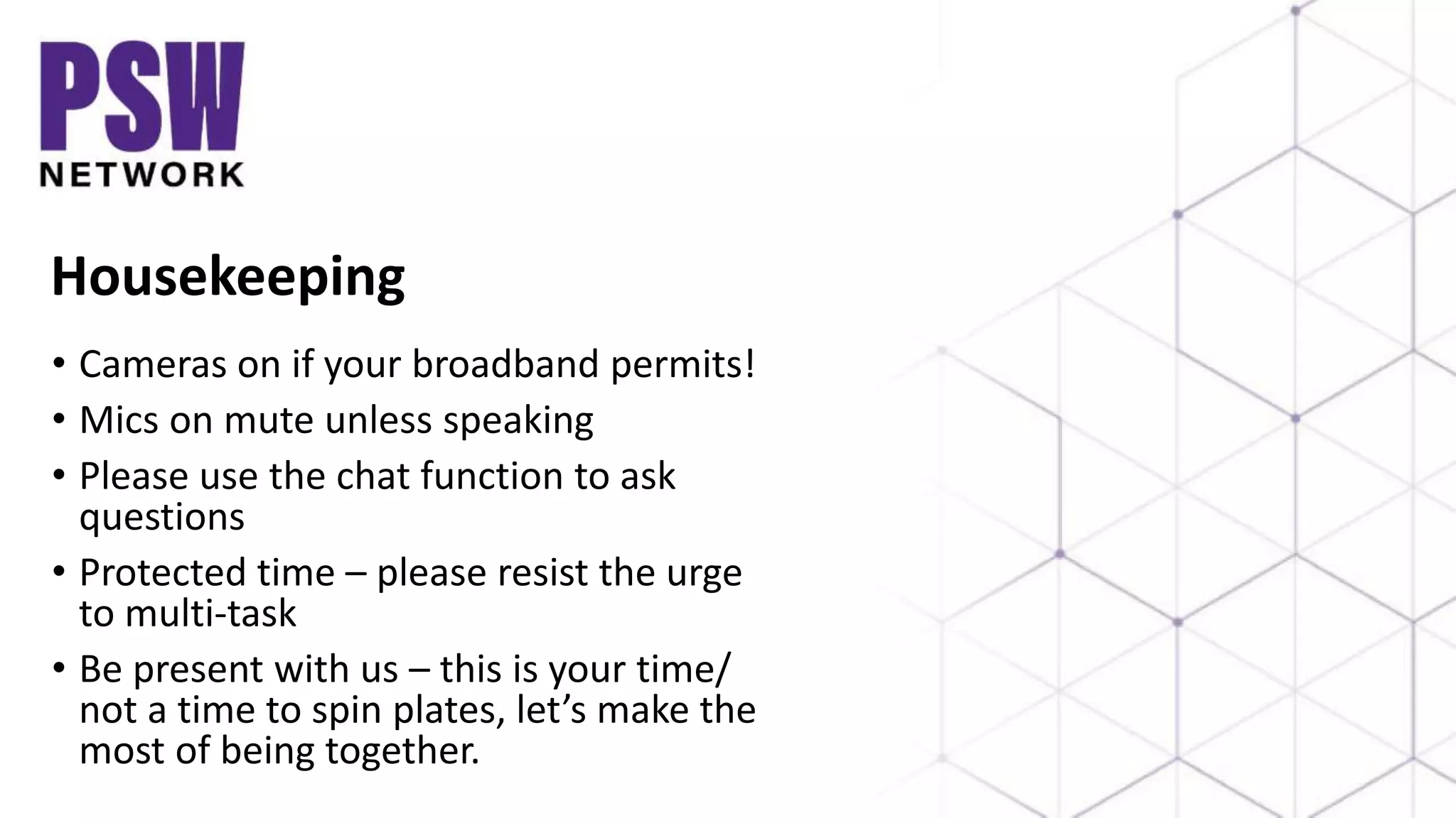 PSW Network Event 3 May | PPTX