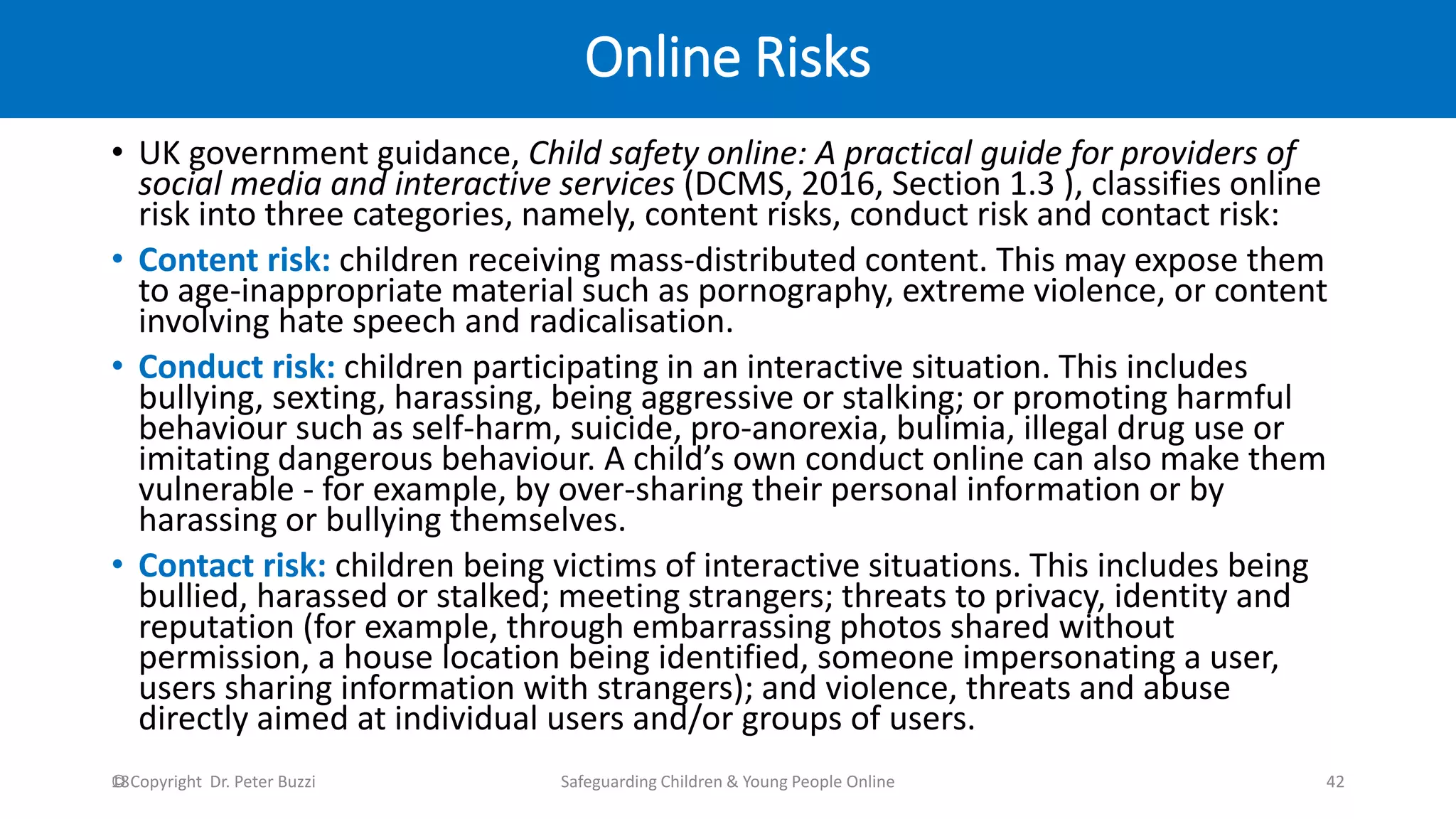 Safeguarding Children & Young People Online | PPT