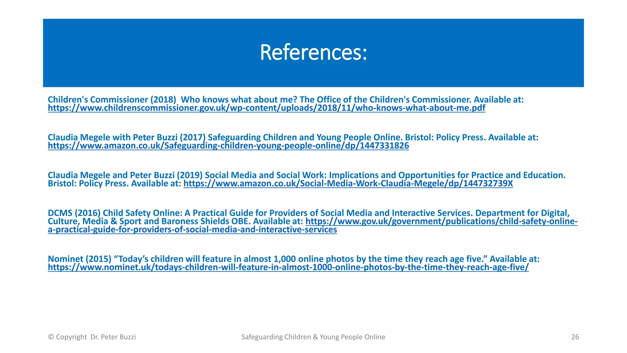 Safeguarding Children & Young People Online | PPT