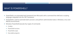 PowerShell Zero To Hero Workshop! | PPTX