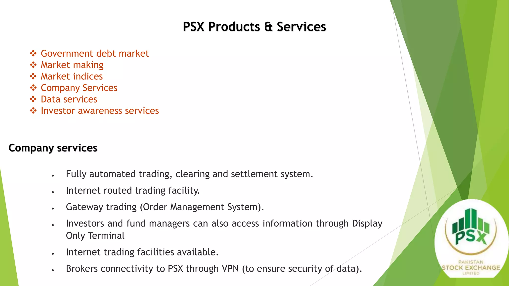 Pakistan Stock Exchange | PPTX