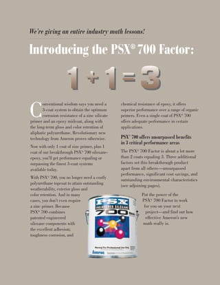 Psx700 Brochure | PDF