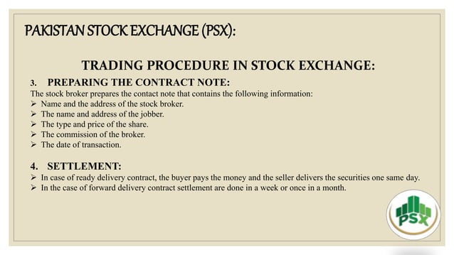 Pakistan Stock Exchange (PSX) | PPTX