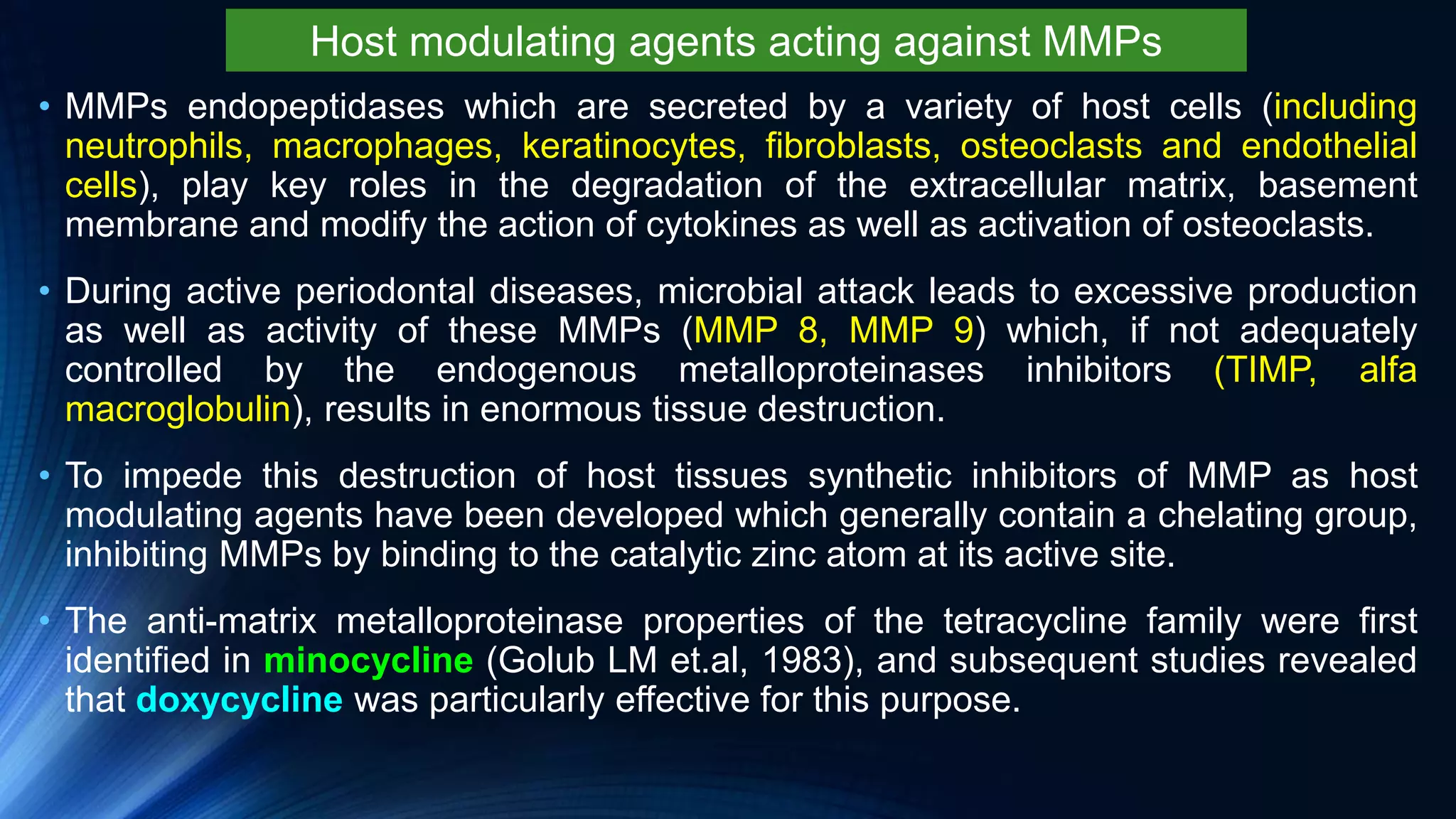 Host modulation therapy | PPTX