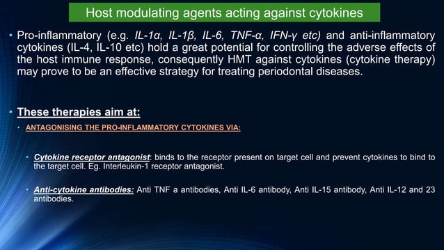 Host modulation therapy | PPTX
