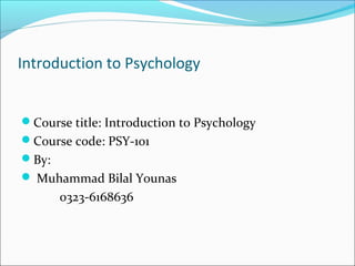 Psy 101 lec3 | PPT
