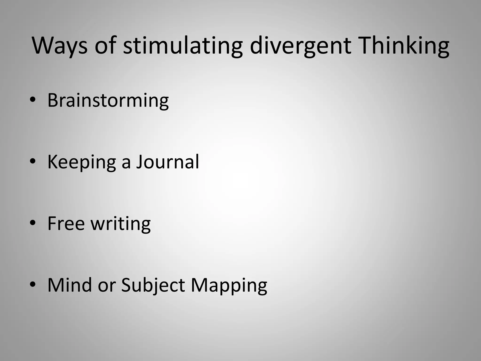 Creative- convergent & DIvergent - Psychology | PPTX