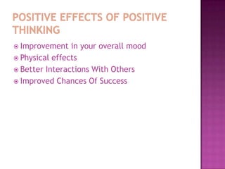 Psy 101 positive thinking | PPT