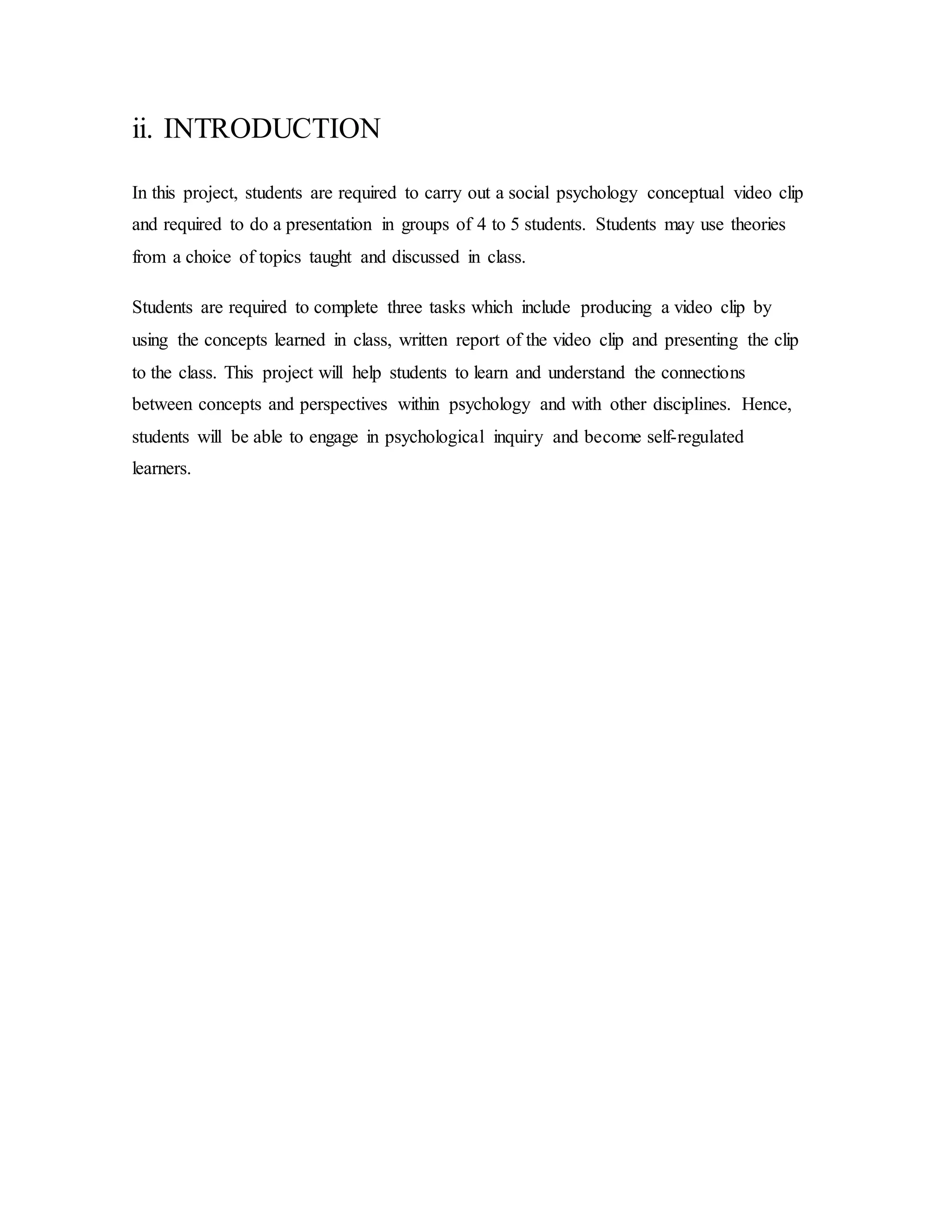 Social Psychology Assignment 3 Report | DOCX