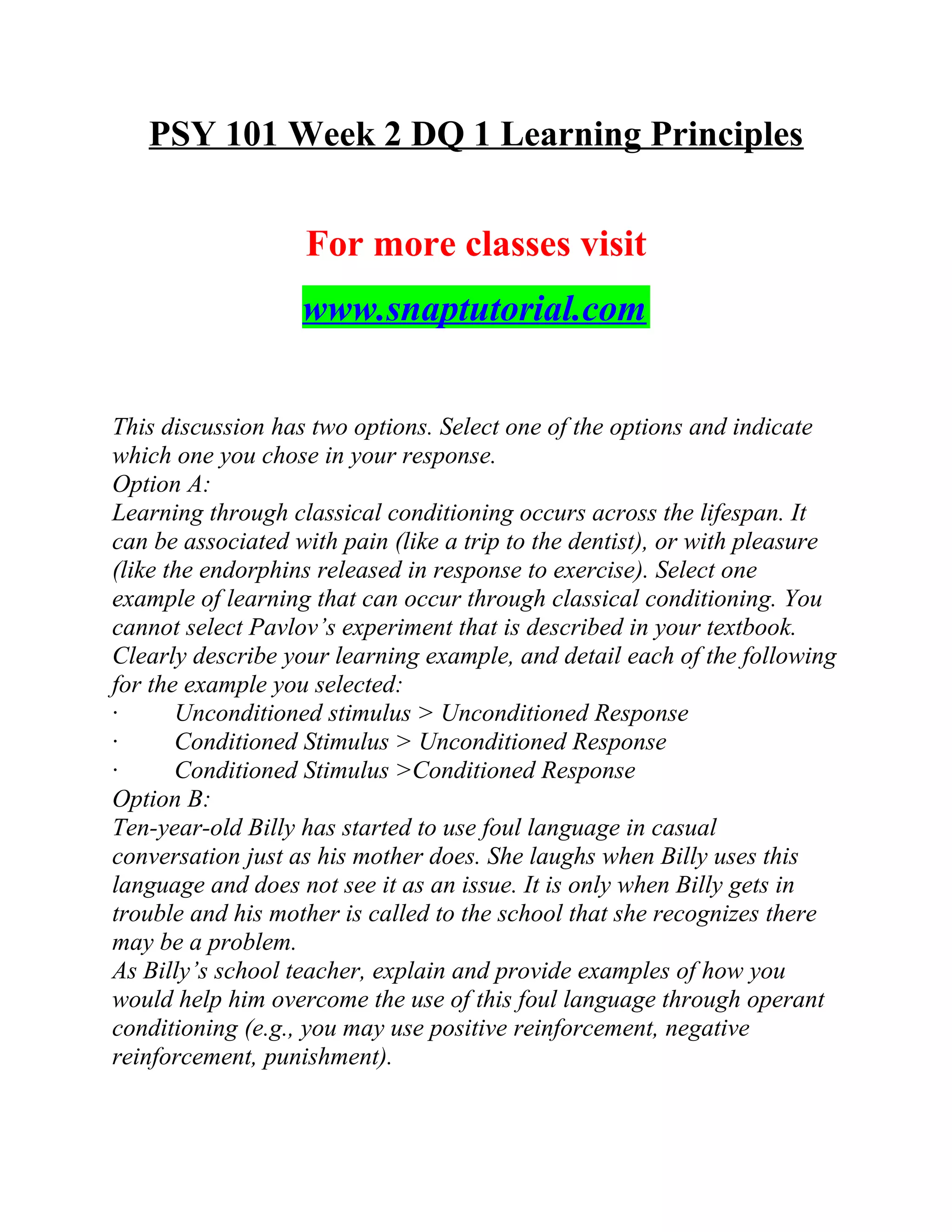 Psy 101 Massive Success / snaptutorial.com