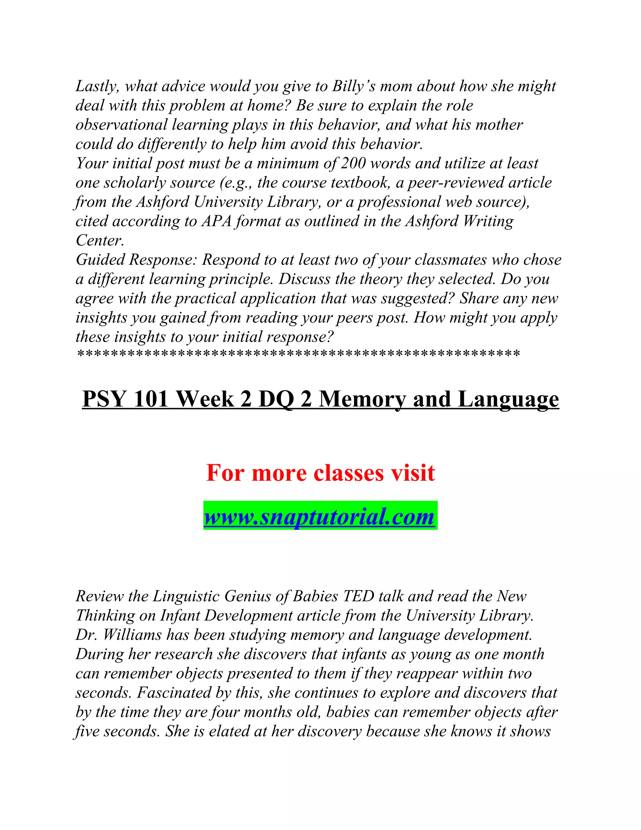 Psy 101 Massive Success / snaptutorial.com