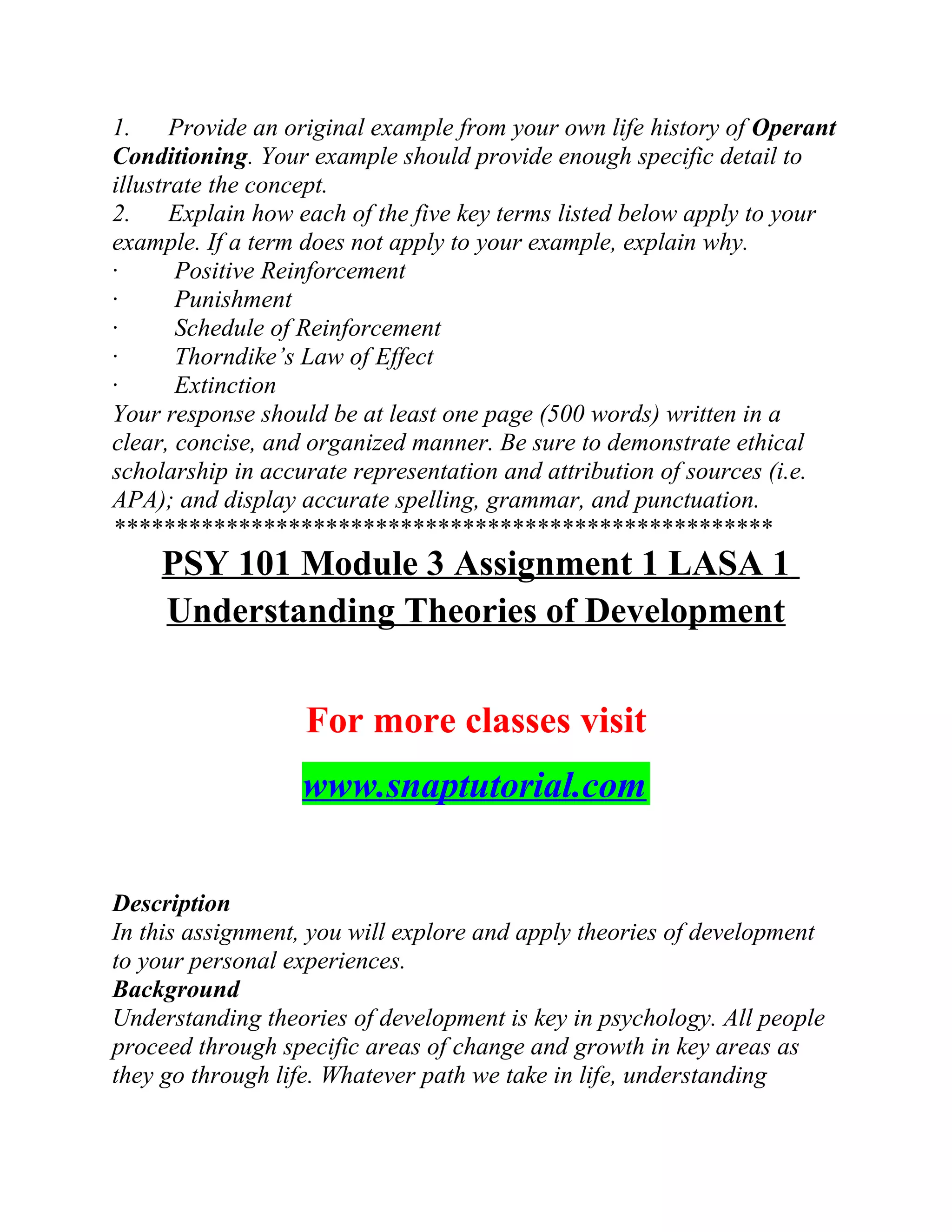 Psy 101 Massive Success / snaptutorial.com