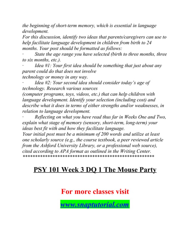 Psy 101 Massive Success / snaptutorial.com