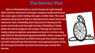 Natalie's Alice in Wonderland Syndrome project | PPTX