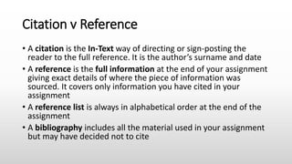 PSY1020 Referencing - See it cite it sorted APA 7th ed. | PPTX