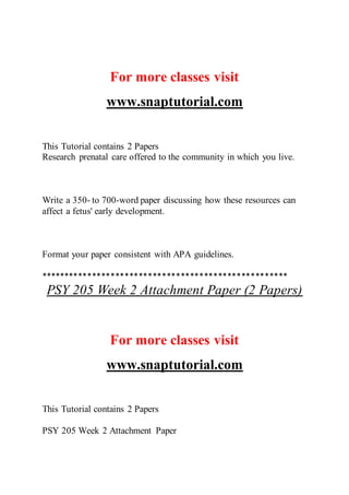 PSY 205 Effective Communication - snaptutorial.com