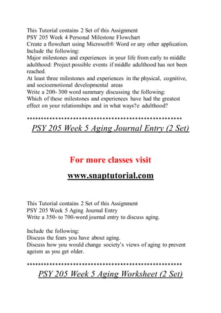 PSY 205 Effective Communication - snaptutorial.com