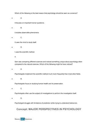 Psy 211 psy211 | PDF