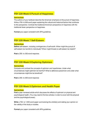 Psy 220 psy220 | PDF