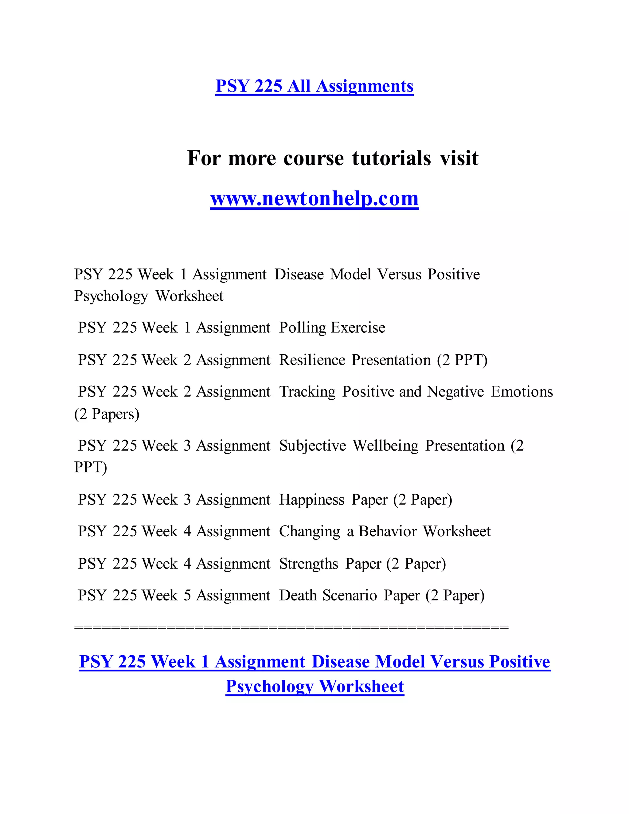 PSY 225 Creative and Effective/newtonhelp.com