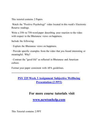 PSY 225 Creative and Effective/newtonhelp.com