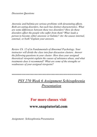 PSY 270 Enhance teaching - snaptutorial.com | PDF